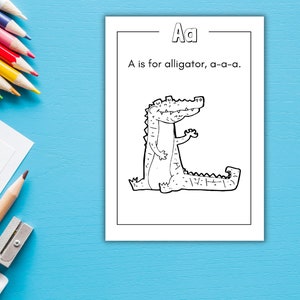 Alphabet Coloring Pages Kids Printable, ABC Coloring Book, Alphabet ...