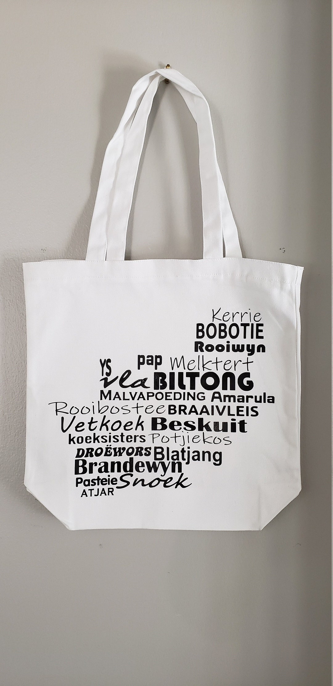 Afrikaans Print on Canvas Tote Bag - Etsy