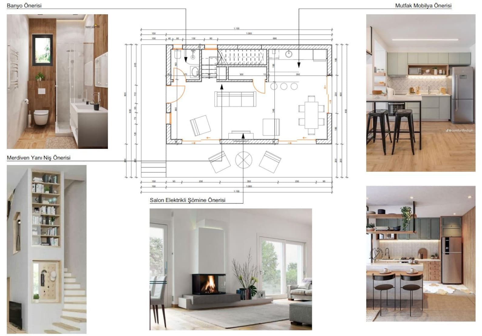 Tiny House Plans With 3 Bedroom, Tiny House, Custom House Drawing PDF ...