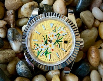 Painted Dial Watch | Etsy