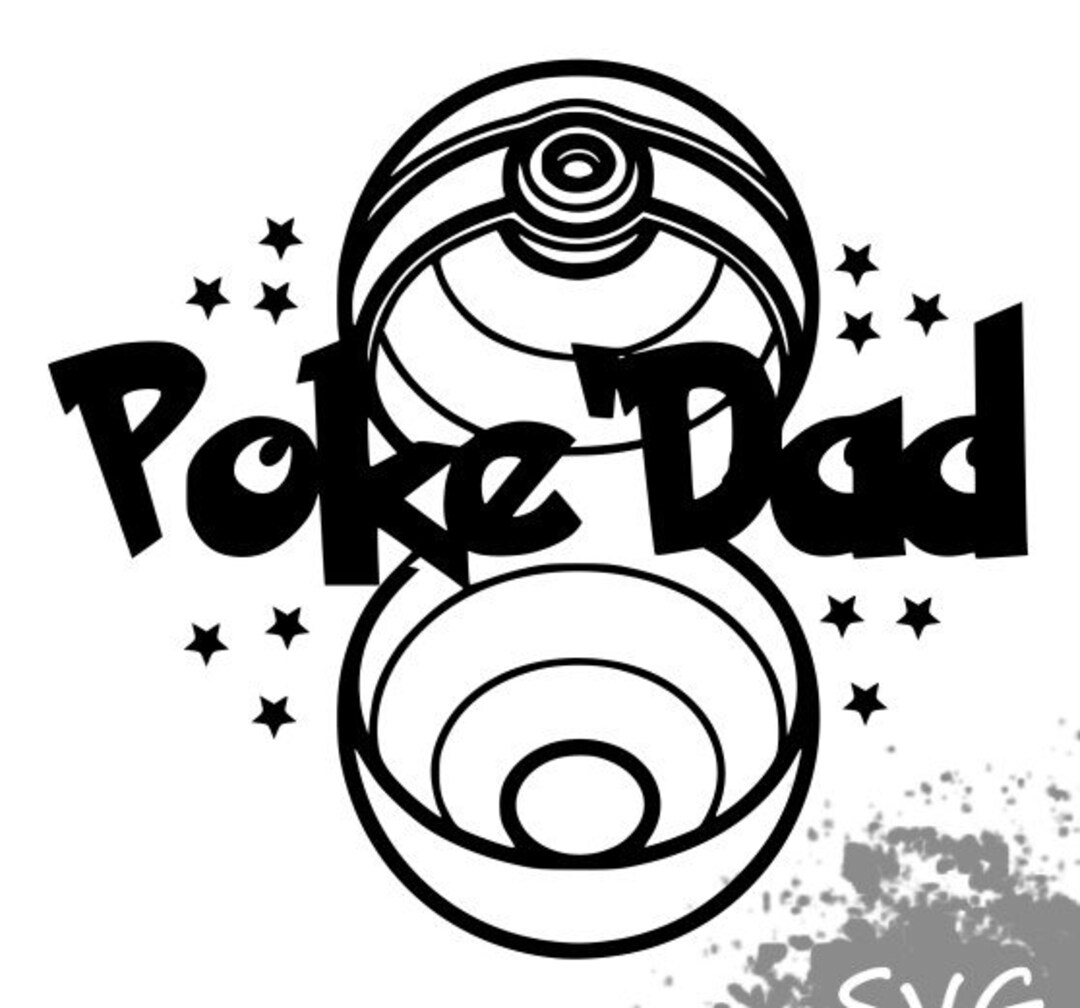 Poke' Dad Digital Svg, Png ZIP Instant Download, Cricut Cut Files, High ...