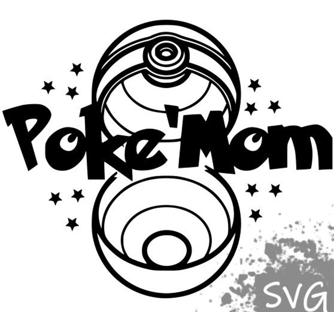 Poke' Mom Digital Svg, Png ZIP Instant Download, Cricut Cut Files, High ...