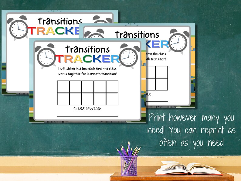 Classroom Management Transition Tracker, Student Incentive & Reward ...