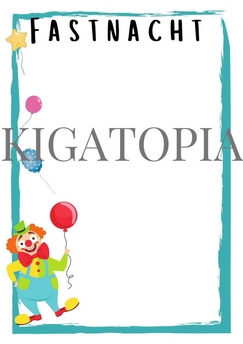 Mardi Gras Fastnacht Portfolio Template 2 Parts - Etsy