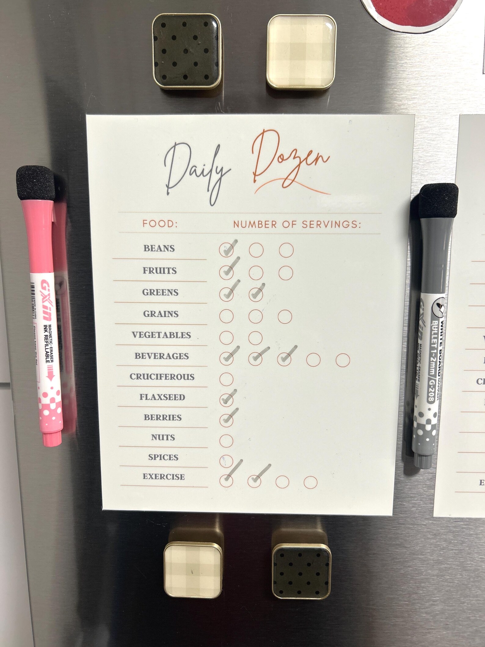 Daily Dozen Checklist | Food Tracker | Nutrition | How Not to Die ...