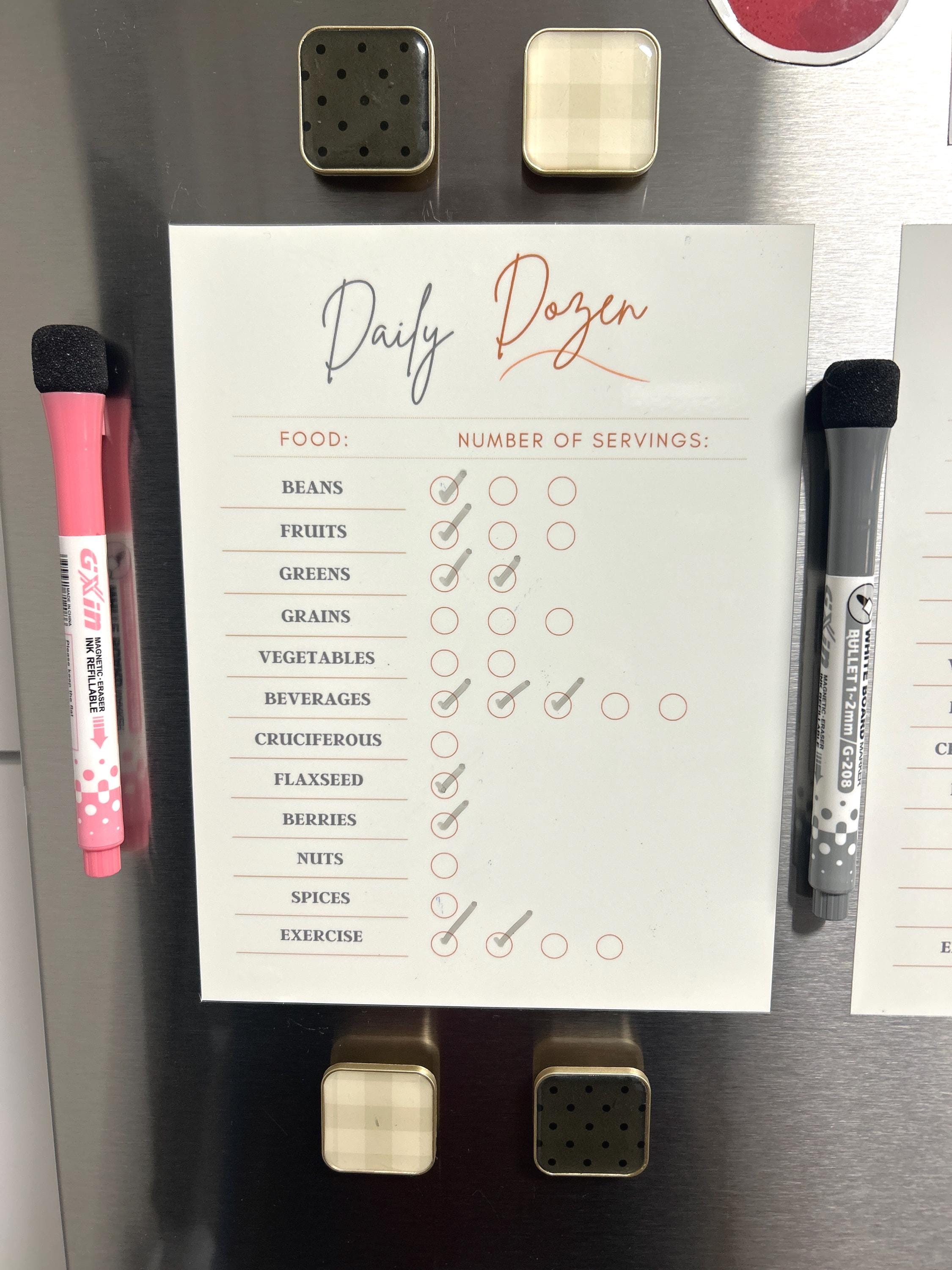 Daily Dozen Checklist | Food Tracker | Nutrition | How Not to Die ...