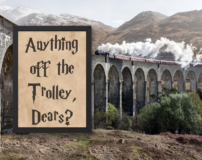 Sweet Cart Sign | 'anything off the Trolley Dears?' - Etsy UK