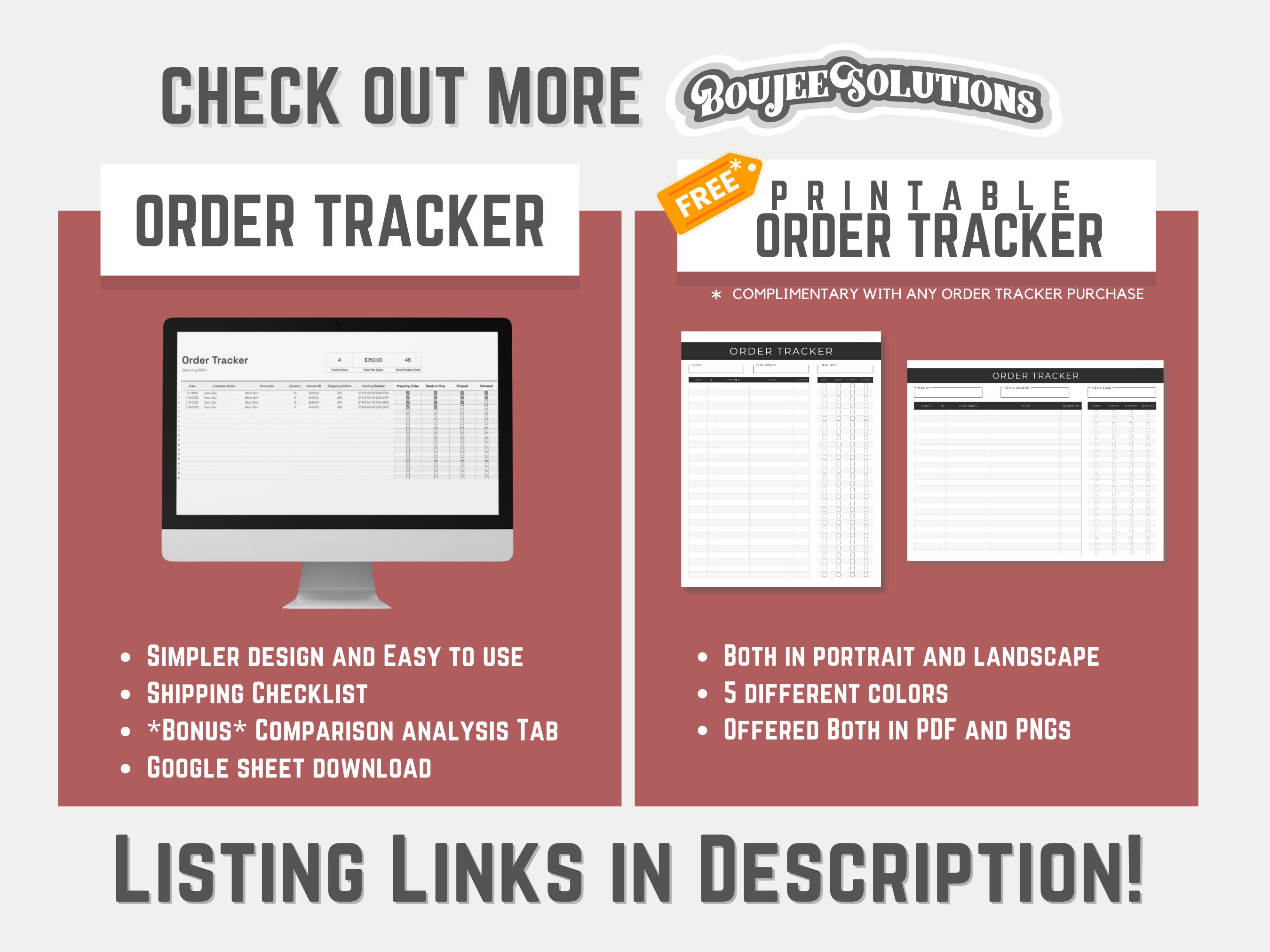 Order Status Tracker Order Form Template Order Tracking - Etsy Denmark