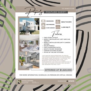 Property Brochure Real Estate Template | Home Feature Sheet, Realtor ...