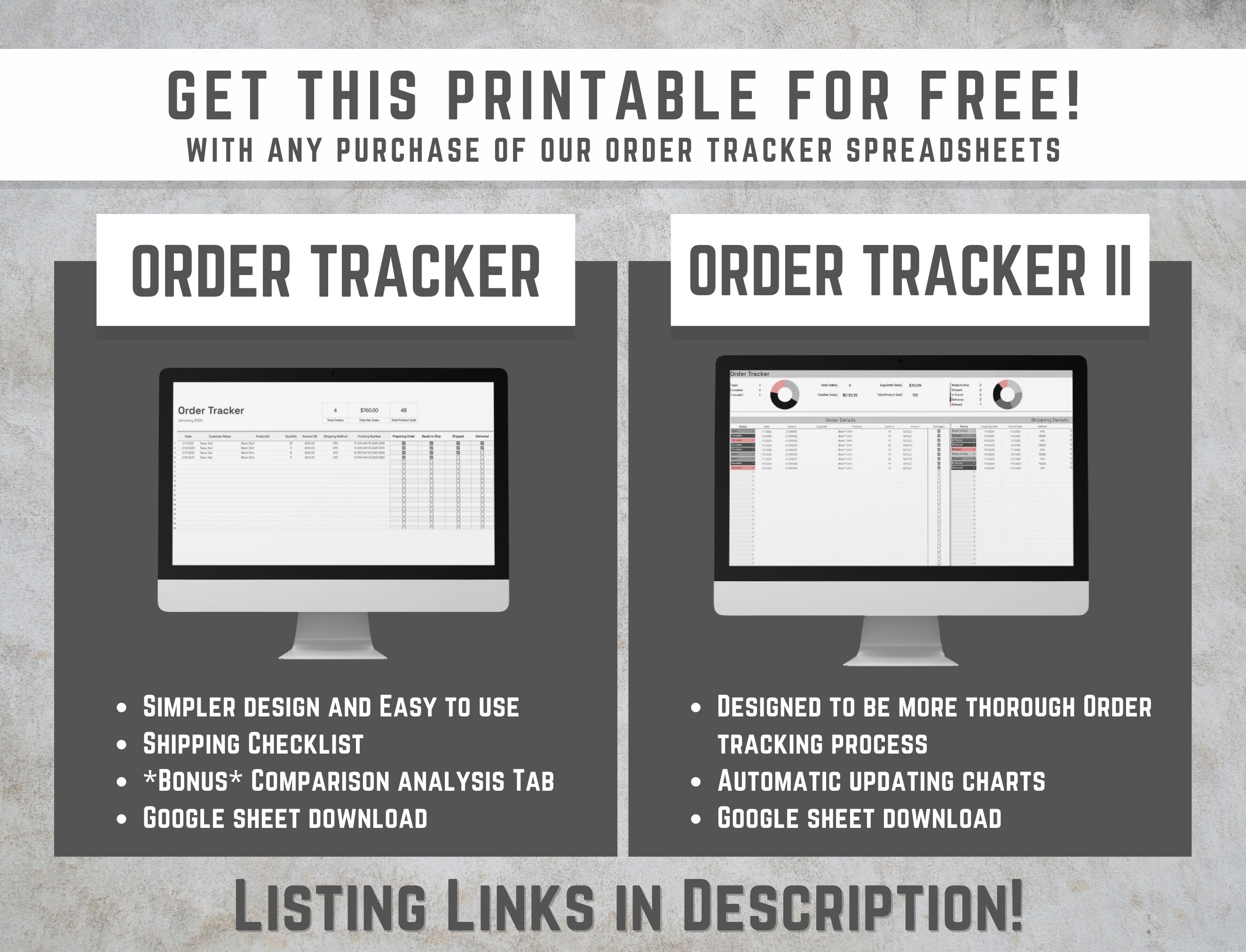 Order Status Tracker | Order Tracker Printable , Small Business, Order ...