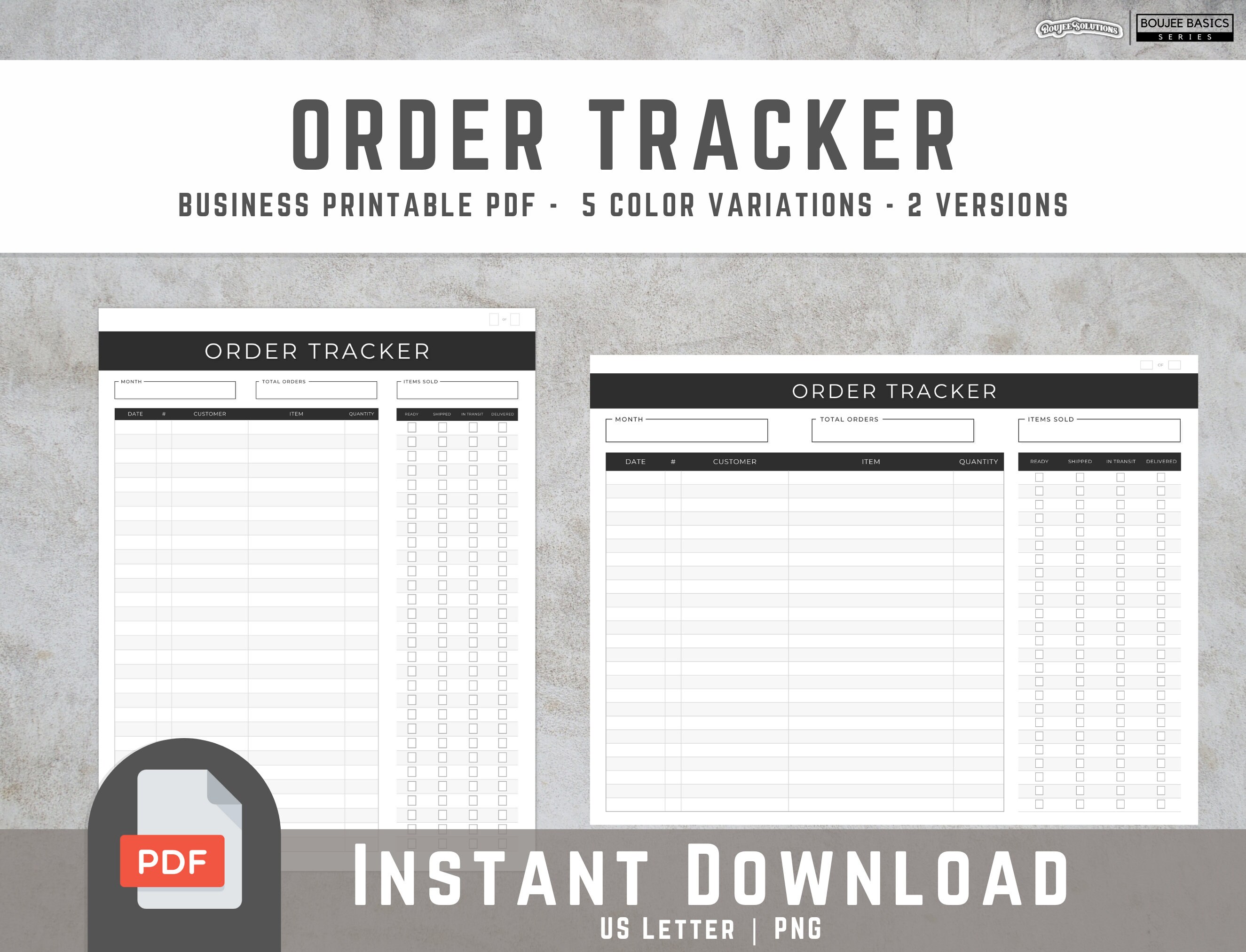 Order Status Tracker | Order Tracker Printable , Small Business, Order ...