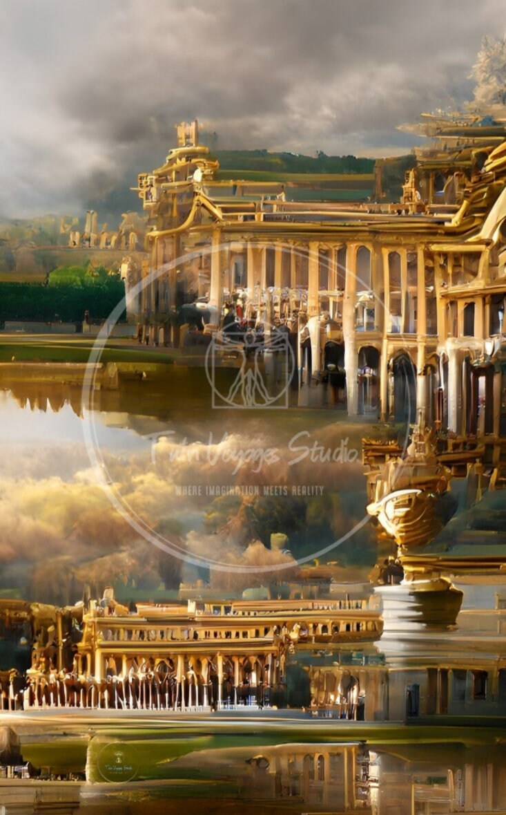 Palace of Versailles Art Print, Digital Art, Digital Download Print ...