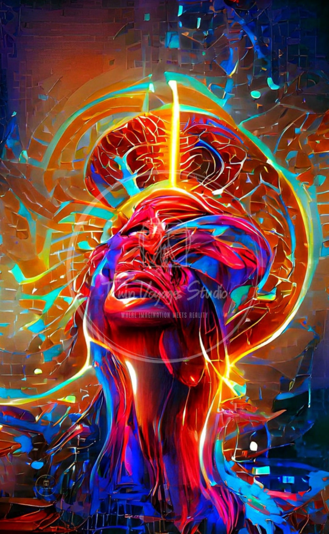 Birth of Inspiration Art Print, Digital Art, Digital Download Print ...