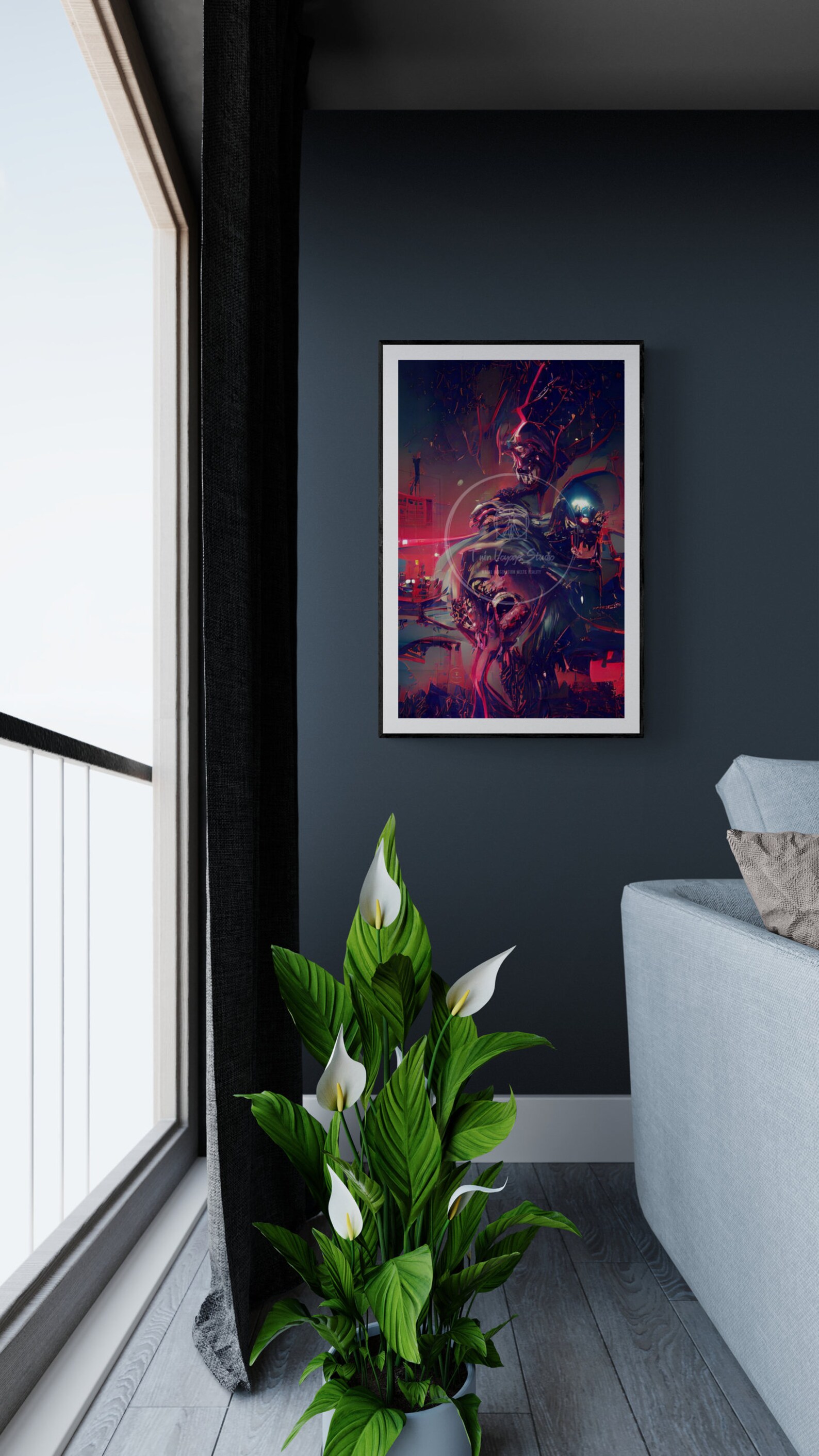 Night Terror Art Print, Digital Art, Digital Download Print, Instant ...