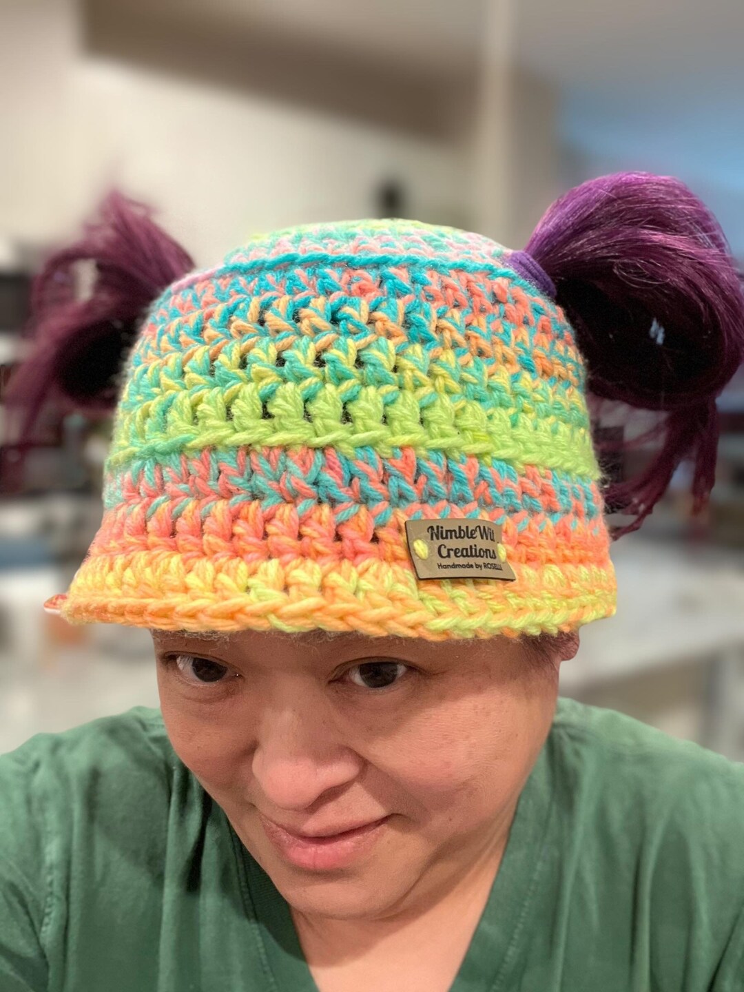 SPACE BUNS Adult Bucket Hat Crochet Pattern - Etsy