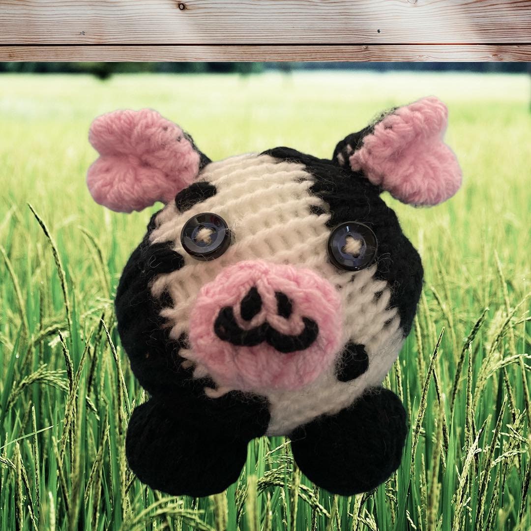 KNITTING MACHINE PATTERN for Farm Animals and Barn Bag Set Cow - Etsy