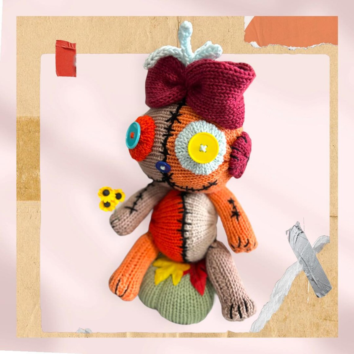 Autumn Rag Doll: Circular KNITTING MACHINE PATTERN for - Etsy