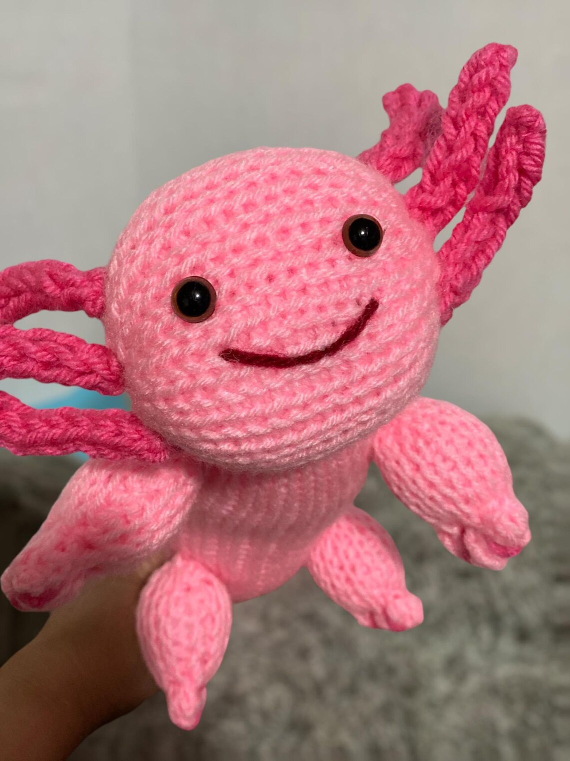 Circular KNITTING MACHINE Pattern for Crochet Knitted AXOLOTL - Etsy