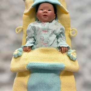 Baby Wrap: Circular KNITTING MACHINE PATTERN for Knitted Baby Stroller ...
