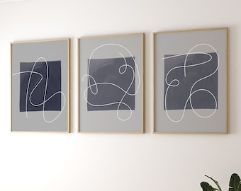 Printable Abstract Wall Art, Modern Minimalist Digital Art Print ...