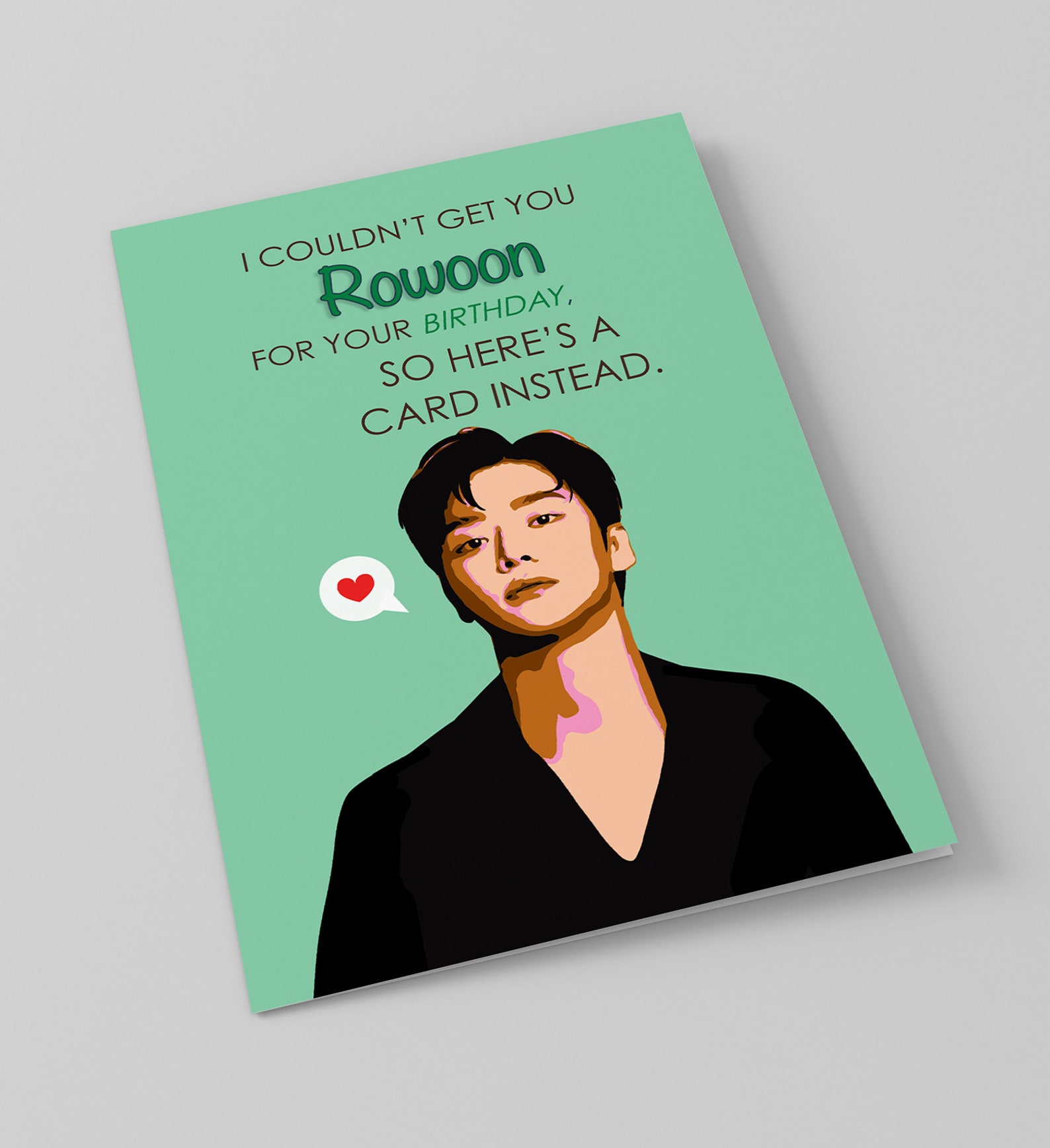 Rowoon Kdrama Happy Birthday Card Instant Downloadable Cute Korean ...