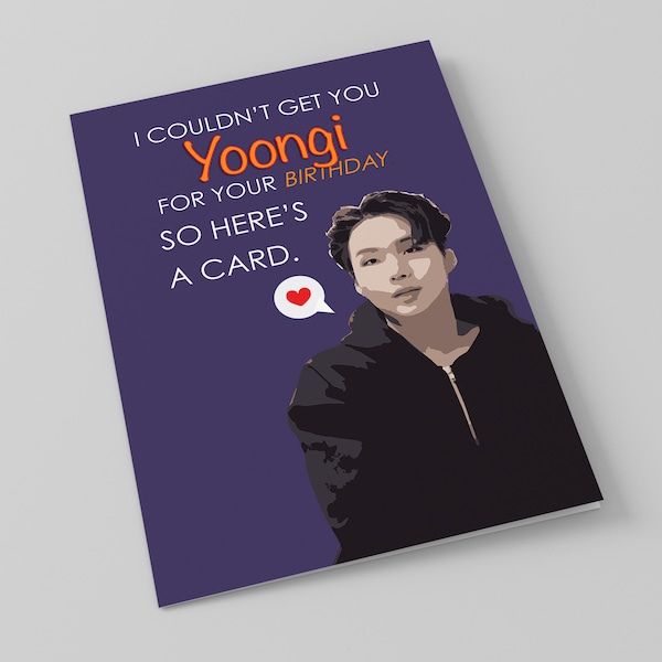 Bts Birthday Card Printable - Etsy