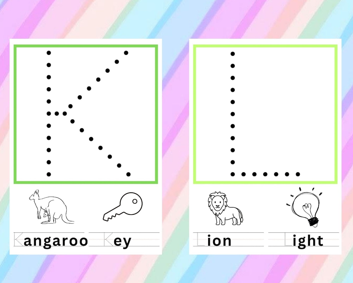 ABC Alphabet Tracing Preschool Worksheets for Pre-k Homeschool Learning ...