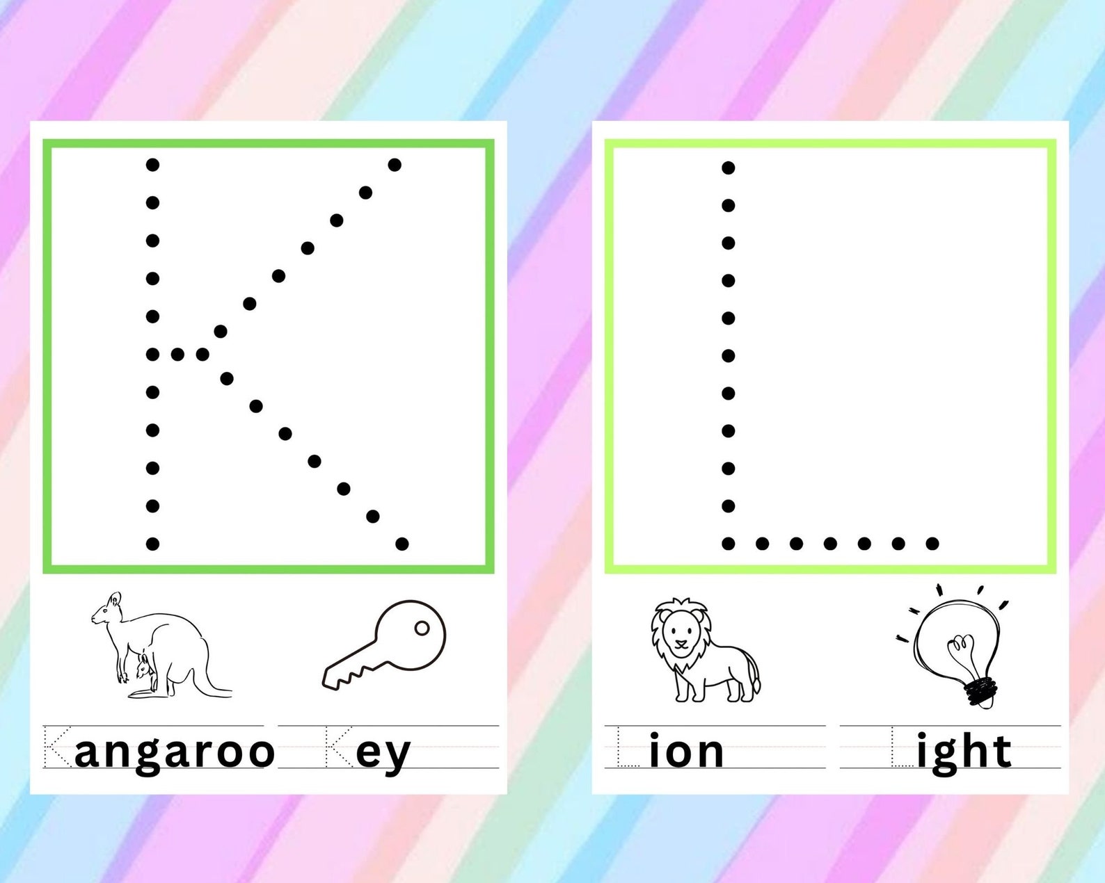 ABC Alphabet Tracing Preschool Worksheets for Pre-k Homeschool Learning ...