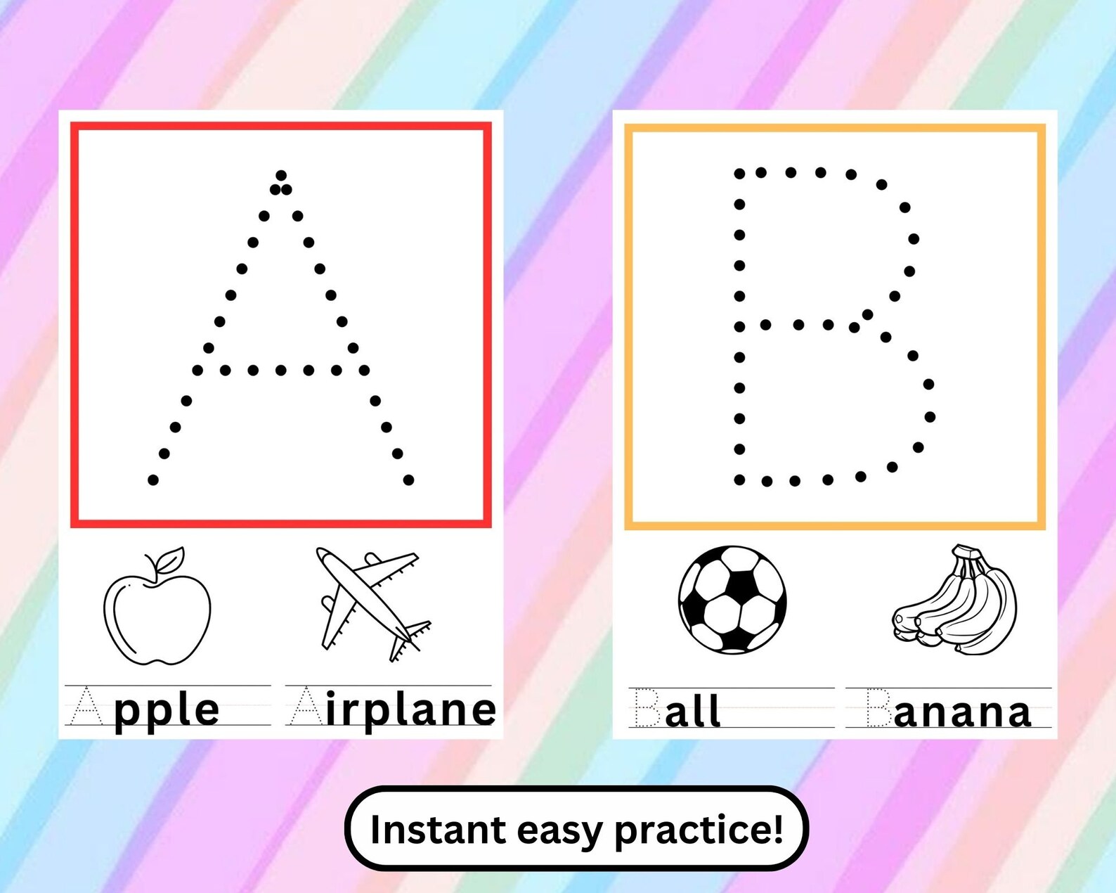 ABC Alphabet Tracing Preschool Worksheets for Pre-k Homeschool - Etsy