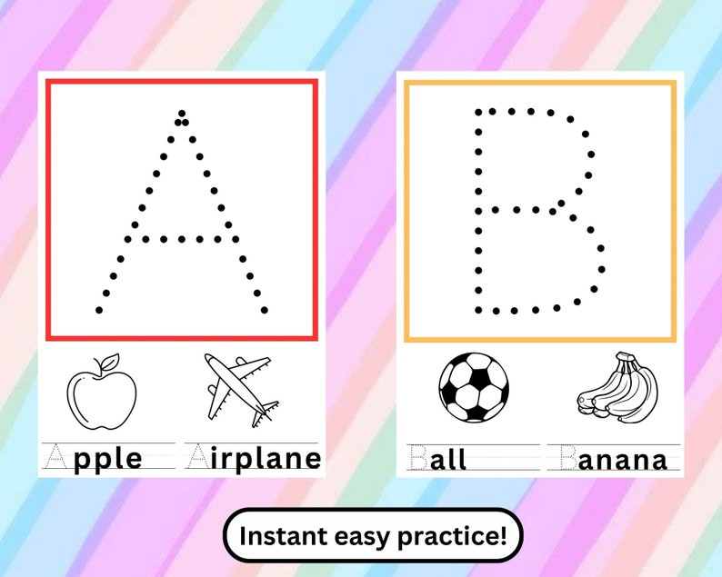 ABC Alphabet Tracing Preschool Worksheets for Pre-k Homeschool Learning ...