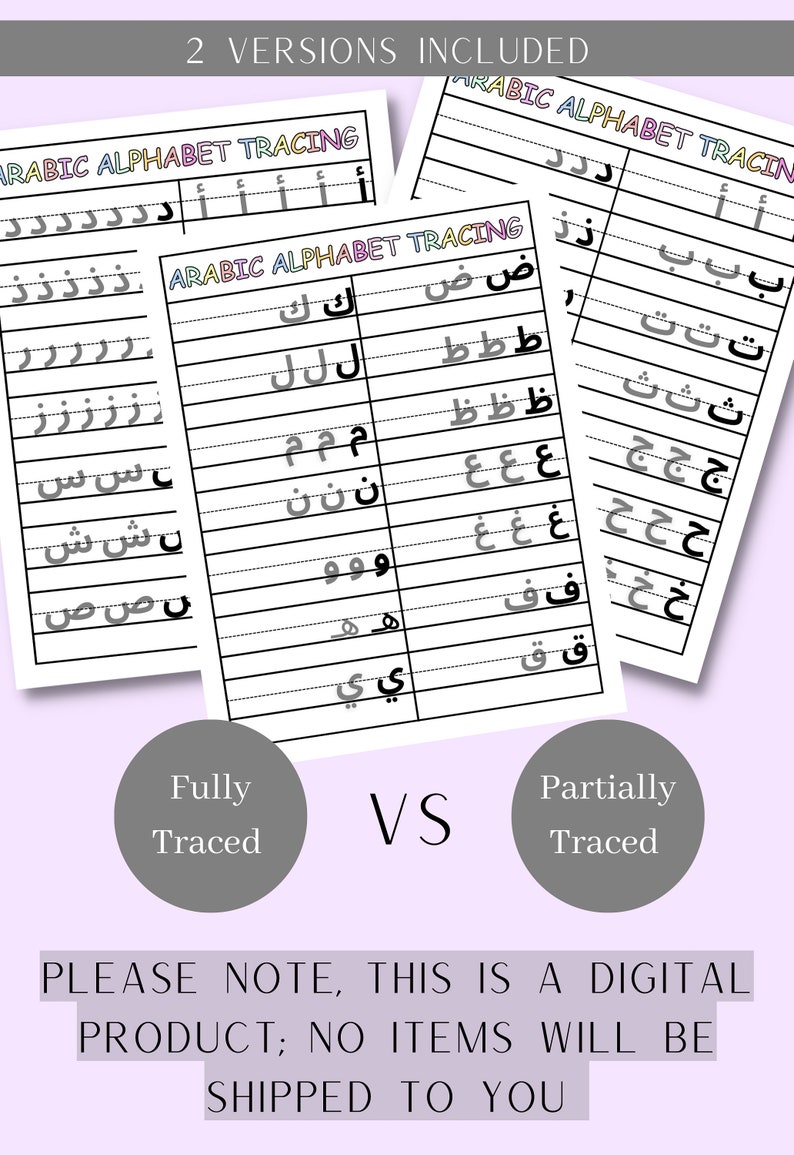 Kids Arabic Alphabet Tracing Worksheet, Arabic Letters, Alphabet ...