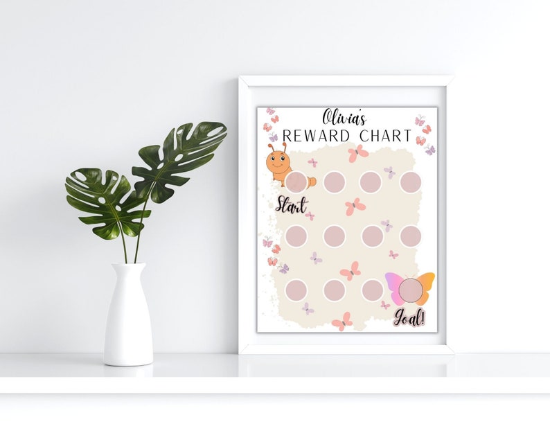 Butterfly Reward Chart Butterfly Chore Chart Printable Butterfly ...