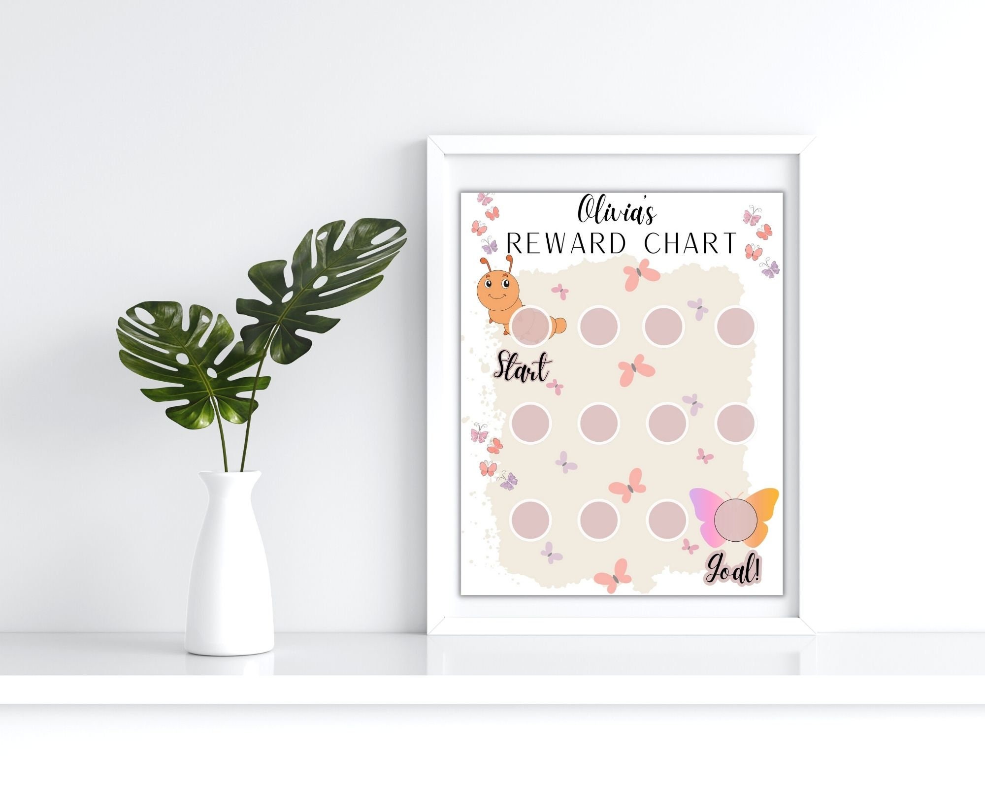 Butterfly Reward Chart Butterfly Chore Chart Printable Butterfly ...
