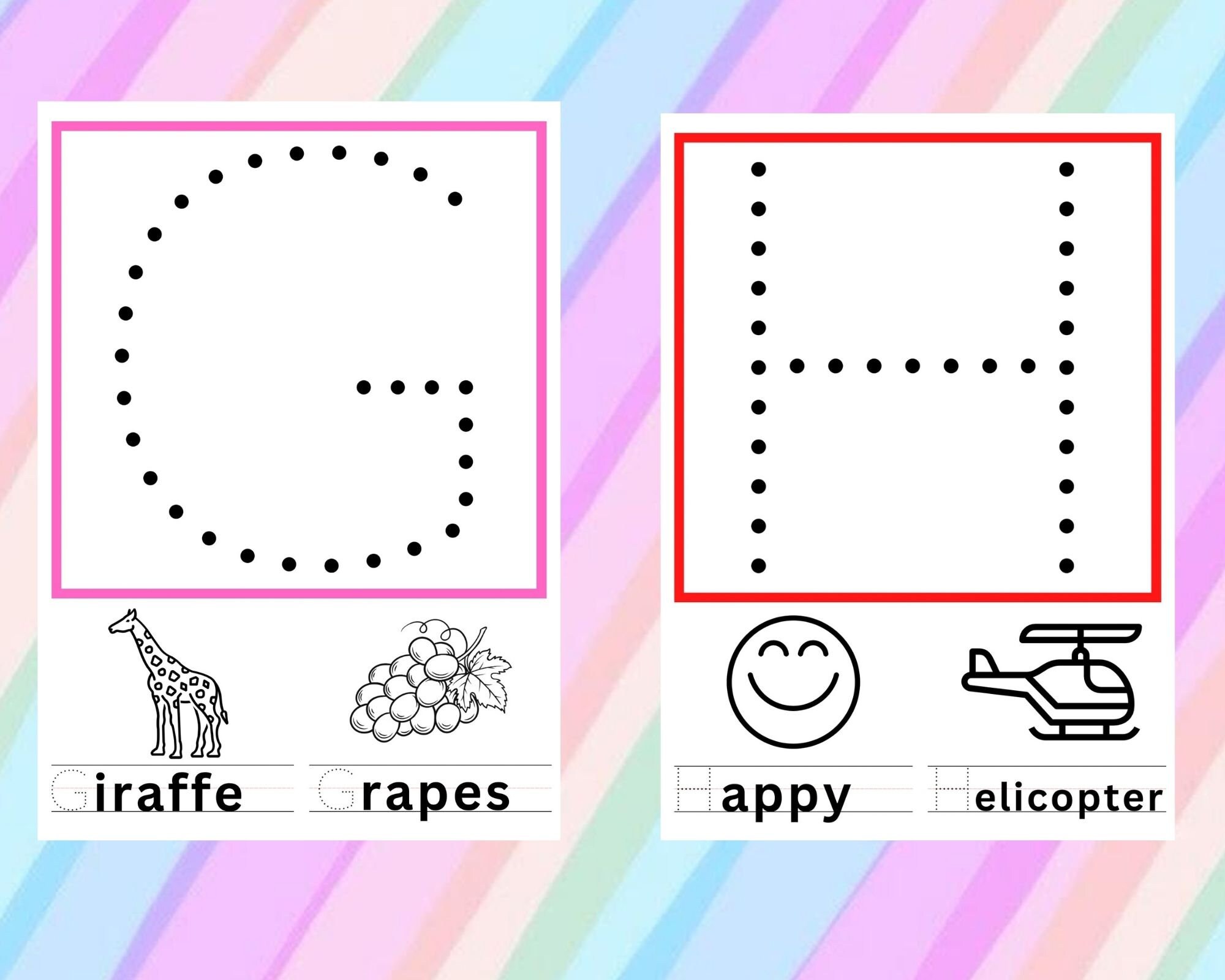 ABC Alphabet Tracing Preschool Worksheets for Pre-k Homeschool Learning ...