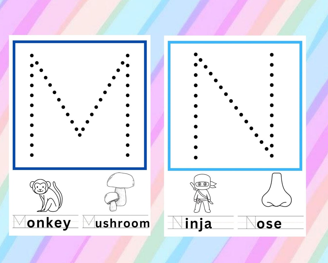 ABC Alphabet Tracing Preschool Worksheets for Pre-k Homeschool Learning ...