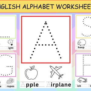 ABC Alphabet Tracing Preschool Worksheets for Pre-k Homeschool Learning ...