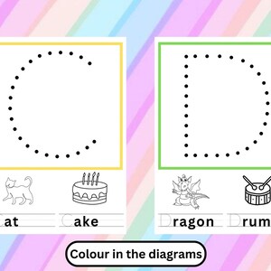 ABC Alphabet Tracing Preschool Worksheets for Pre-k Homeschool Learning ...