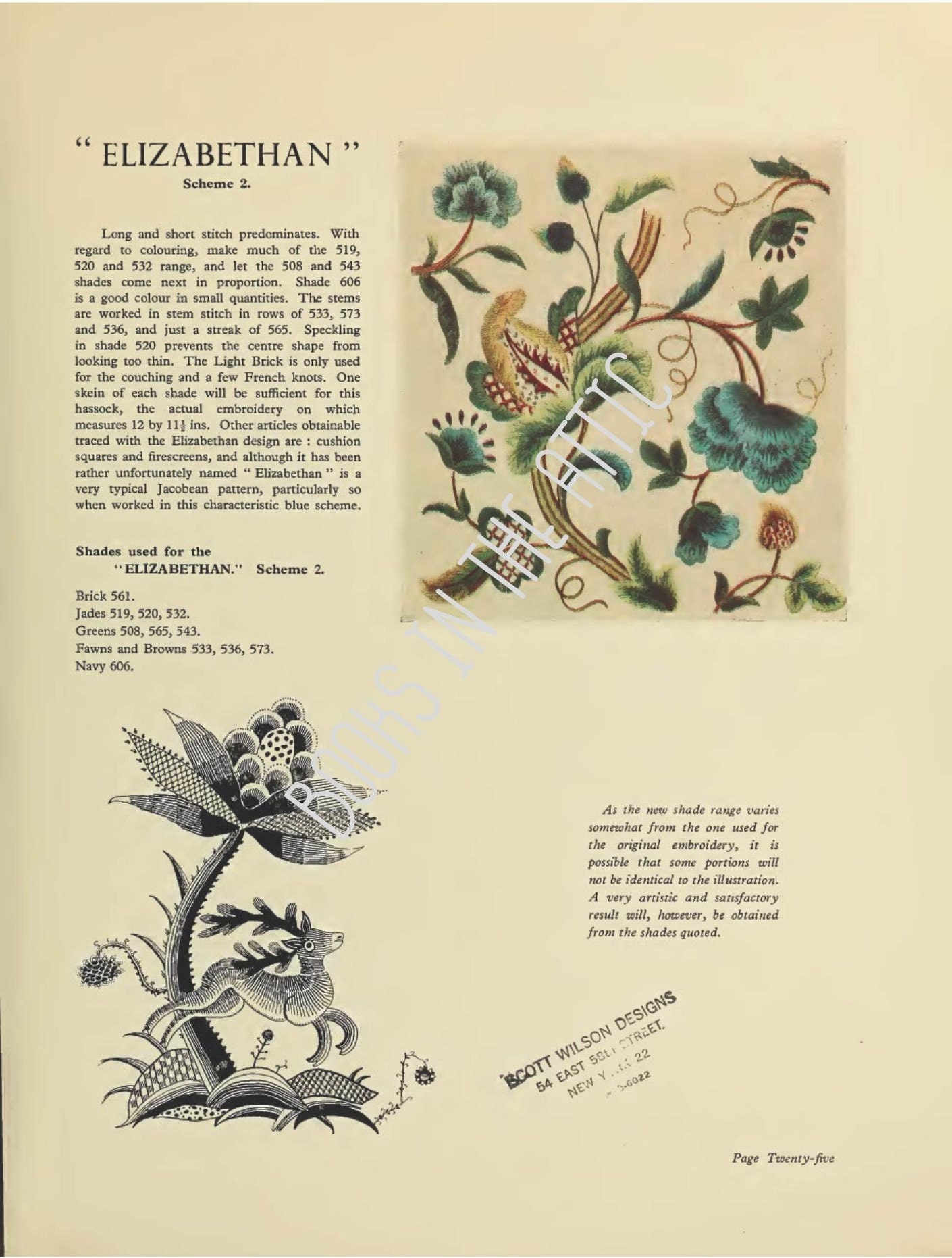 Jacobean Embroidery Pattern Book PDF Digital Download Jacobean ...