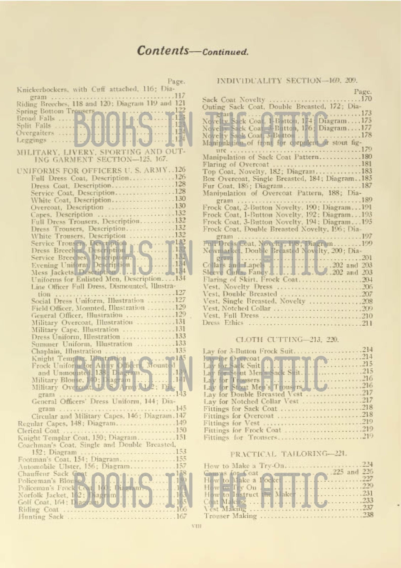 Rare Book of Men's Tailoring, How to Make Mens Patterns, Dressmaking ...