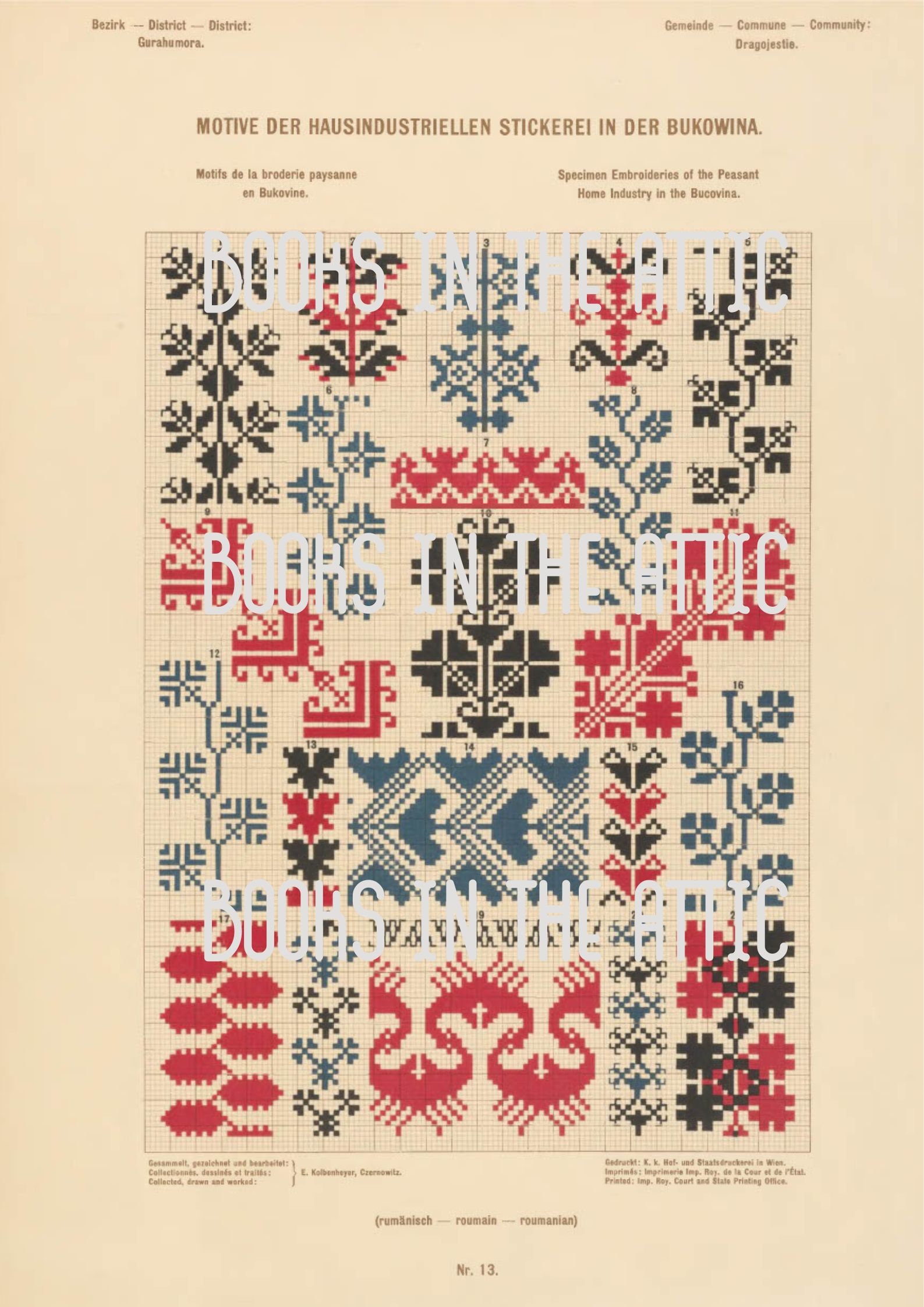Bukovina Embroidery, 75 Traditional Hand Embroidery Designs, Folk ...
