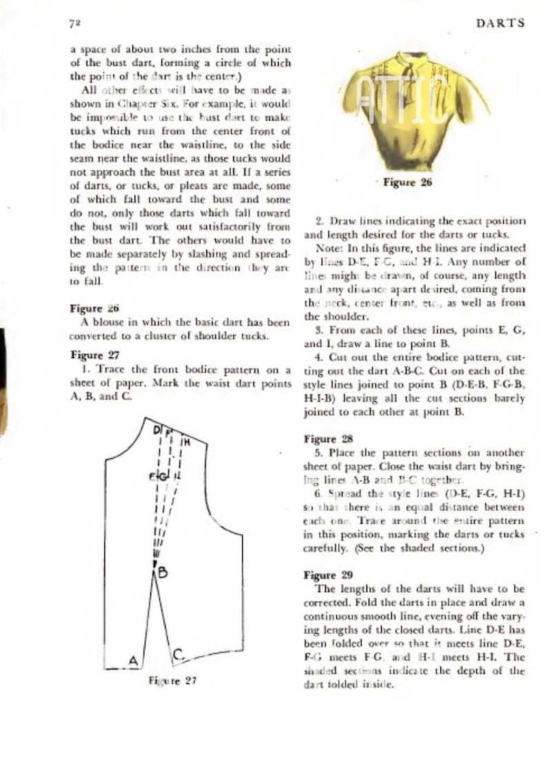 How to Design 1950s Clothes A Guide to Pattern Making and Sewing Tips Printable 321 Pages of ...