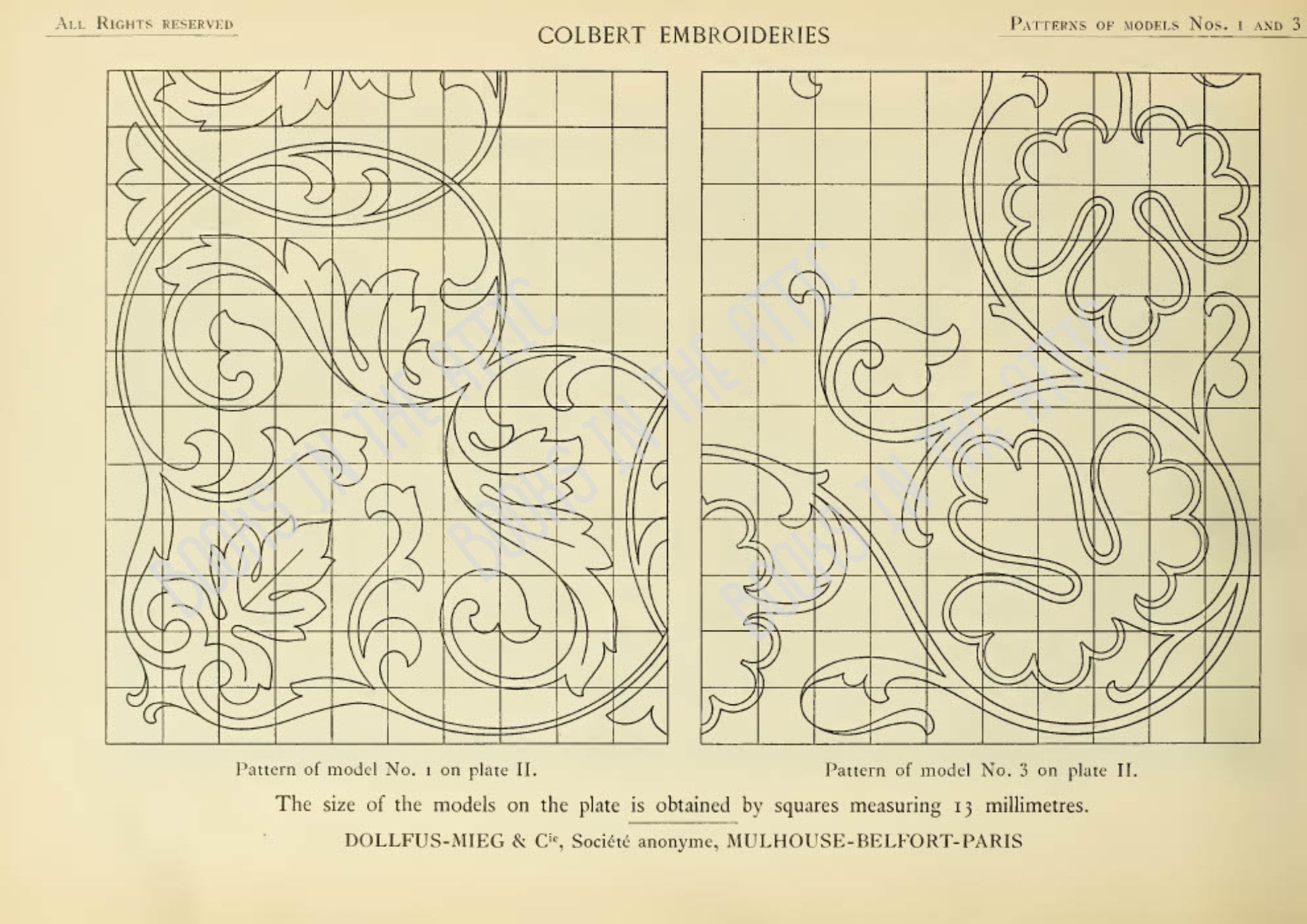 Colbert Embroidery Pattern Vintage Embroidery Designs, Hand Embroidery ...