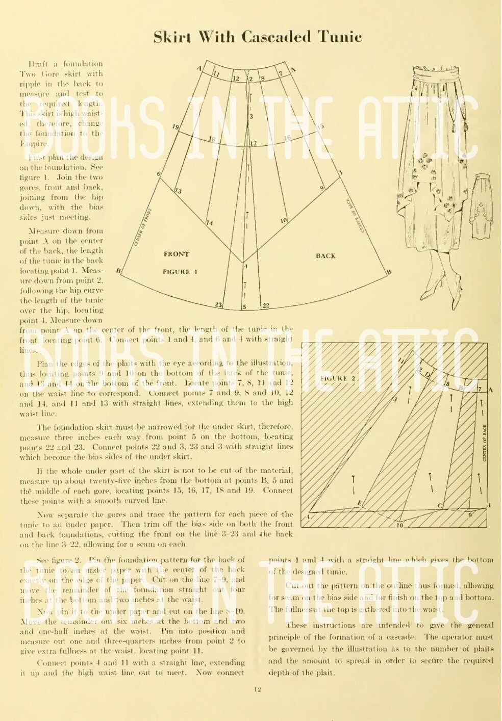Snow's Skirt System -how to Make Downton Abbey 1920s Skirt Pattern Pdf ...
