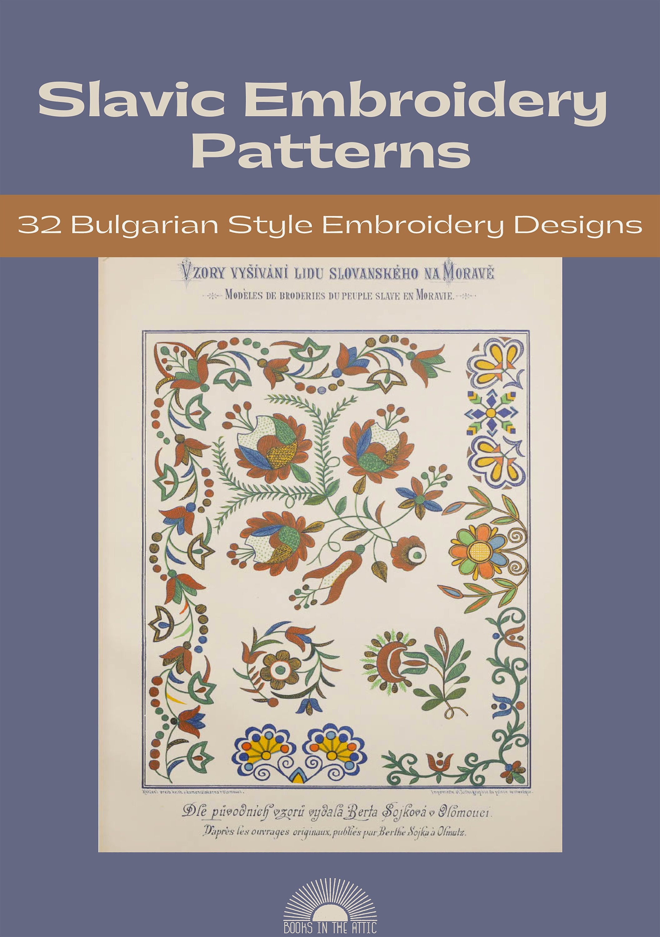 Slavic Embroidery Patterns, 32 Bulgarian Embroidery Designs, Embroidery ...