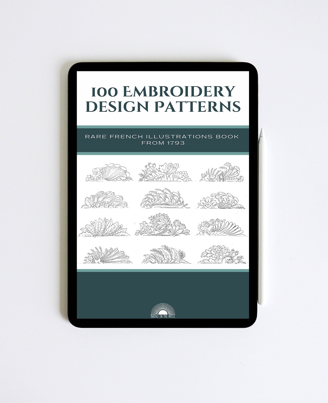 100 Embroidery Pattern Design, Hand Embroidery Patterns PDF, Floral ...