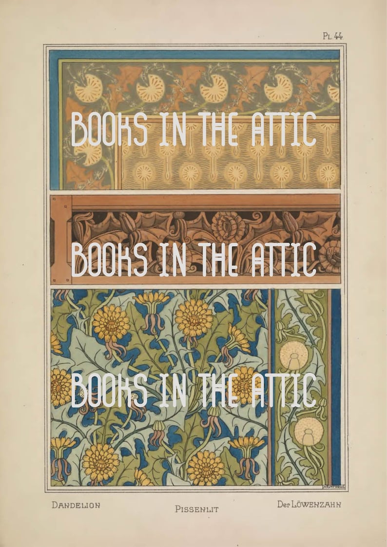 Art Nouveau Plants and Their Application to Ornament, Botanical ...