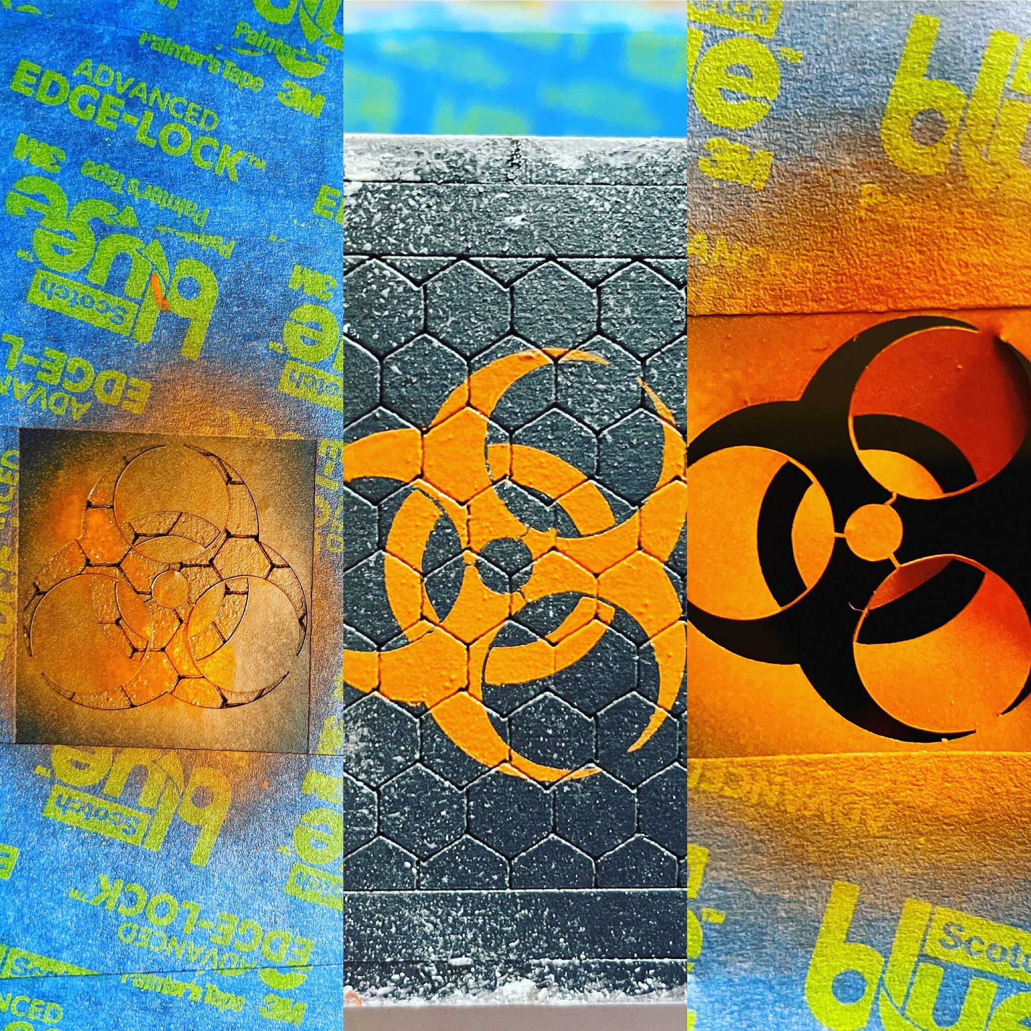 Biohazard Wargaming Airbrush/painting Stencil - Etsy