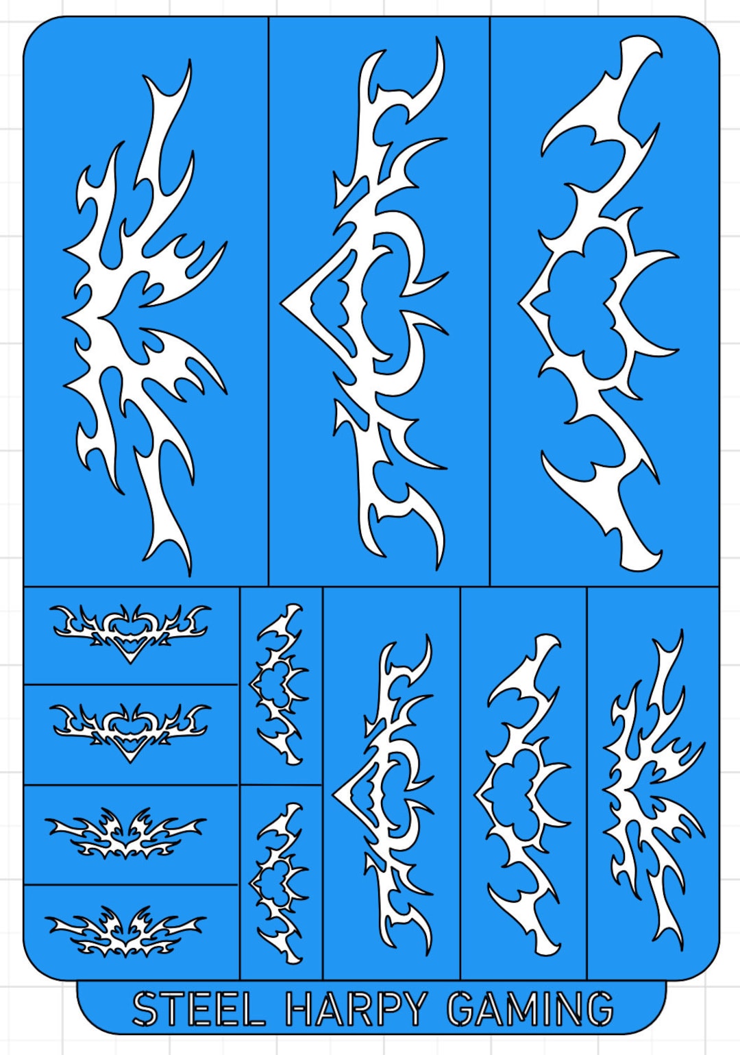 Dark Tribal Space Elves - Wargaming Airbrush/painting Stencil - Etsy