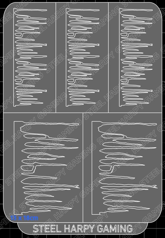 Rust Streaks Wargaming Airbrush/painting Stencil | Etsy