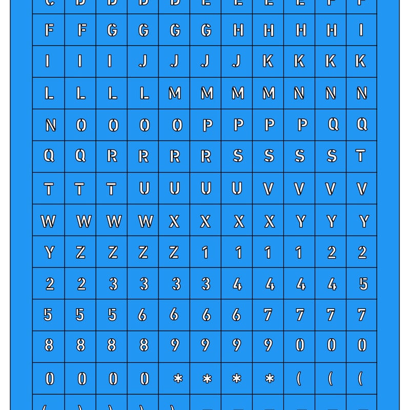 Stencil Letters Tiny - Etsy UK